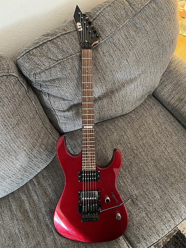 ESP LTD M-100 | 1999 MIK Reverse Headstock | Candy Apple Red | Reverb