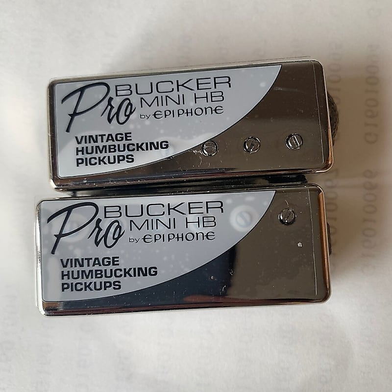 Epiphone Mini Humbuckers Pro Buckers Pickups Neck and Bridge | Reverb