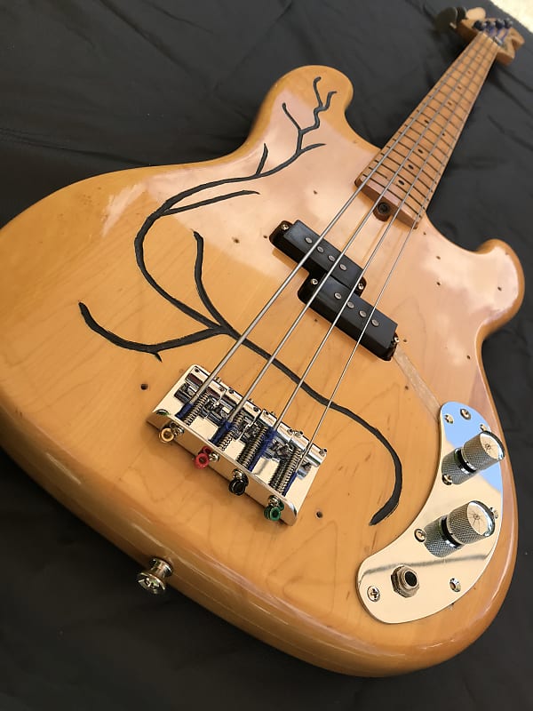 Custom 1970s Greco Precision Bass Vintage Electric Bass Flame | Reverb