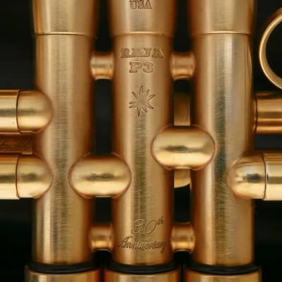 Pre-Owned Monette Raja P3-STC Trumpet in Brushed Gold Plate! | Reverb
