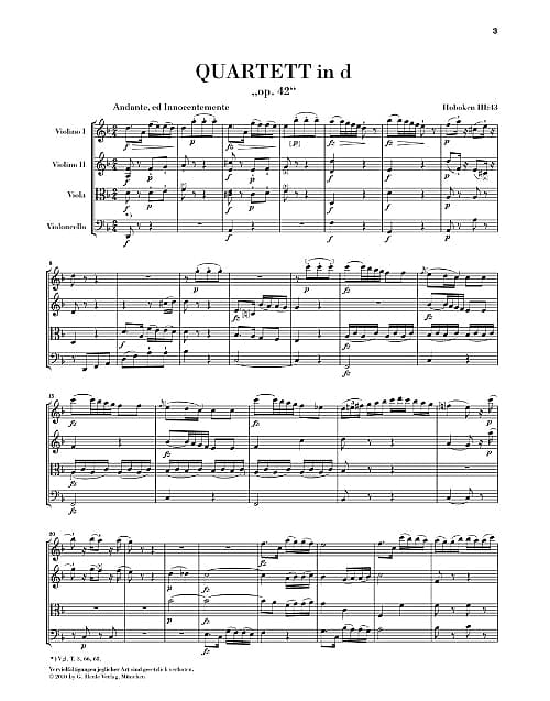 String Quartets, Op. 20 and Op. 33 Henle Complete Edition | Reverb