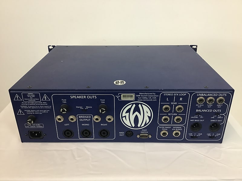 Used SWR MO BASS RACKMOUNT HEAD Bass Amps | Reverb
