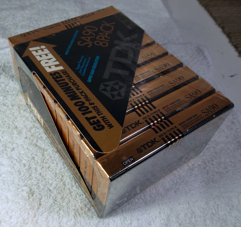 1Pack of 9-1990 TDK SA-90 + 1 SA-100 Black Gold Type II CRO2 | Reverb
