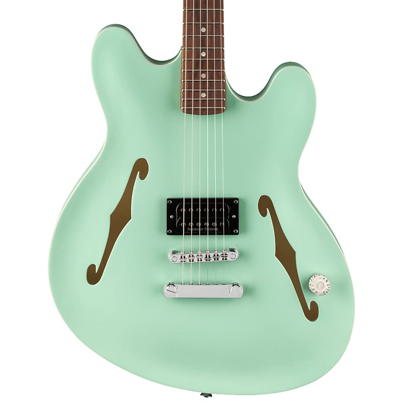 FENDER TOM DELONGE STARCASTER - SATIN SURF GREEN | Reverb
