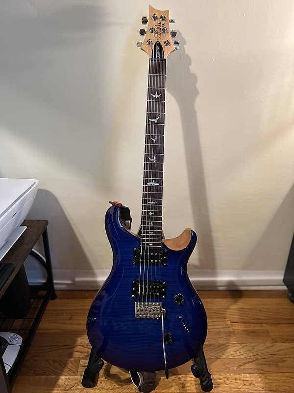 PRS SE Custom 24 2021 - Present - Faded Blue Burst | Reverb