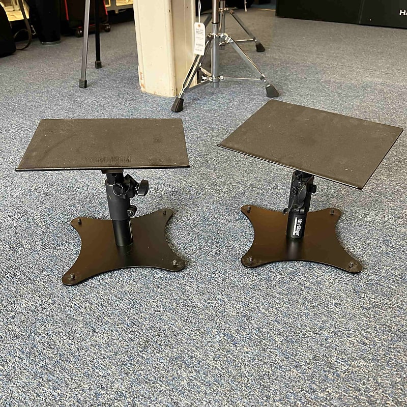 On Stage sms4500-p Studio Monitor Desk Stands pair black | Reverb