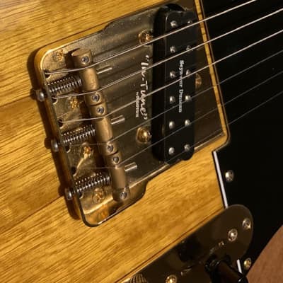 Warmoth Telecaster 2020 Chambered Korina Black-Brown-Yellow | Reverb