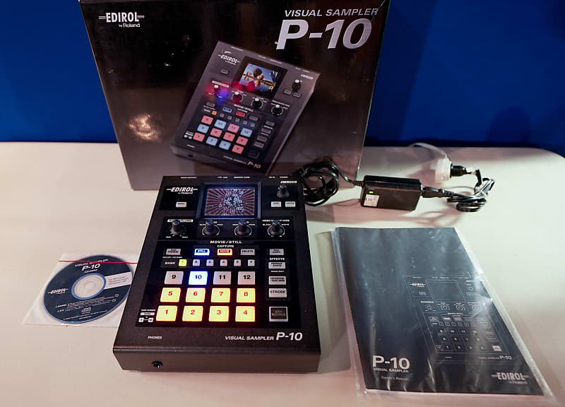 Edirol by Roland P-10 Visual Sampler Audio Video Sample Pad | Reverb