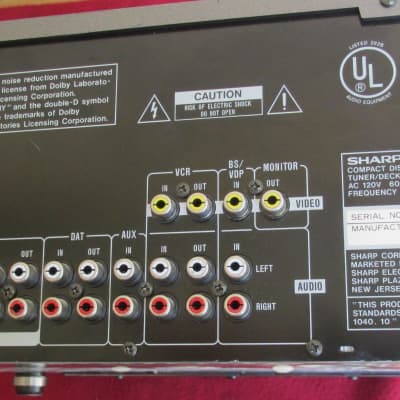 Sharp OPTONICA CD-U10 Stereo-CD/Dual Cassette/Amp/Tuner-AS | Reverb