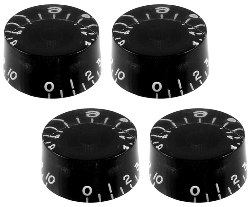 Black Embossed Speed Knobs For Gibson Les Paul Guitar US Pots | Reverb