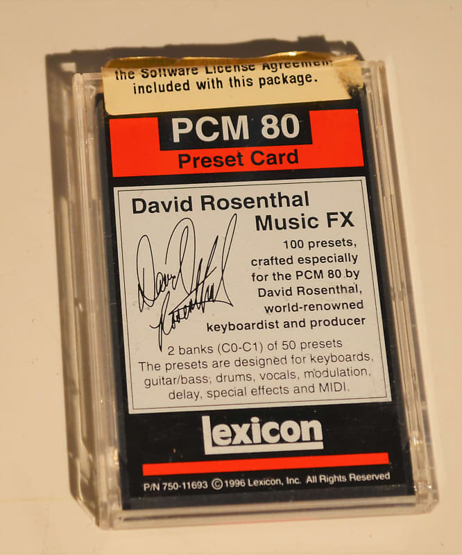 Lexicon PCM 80 David Rosenthal Music FX Card Only | Reverb