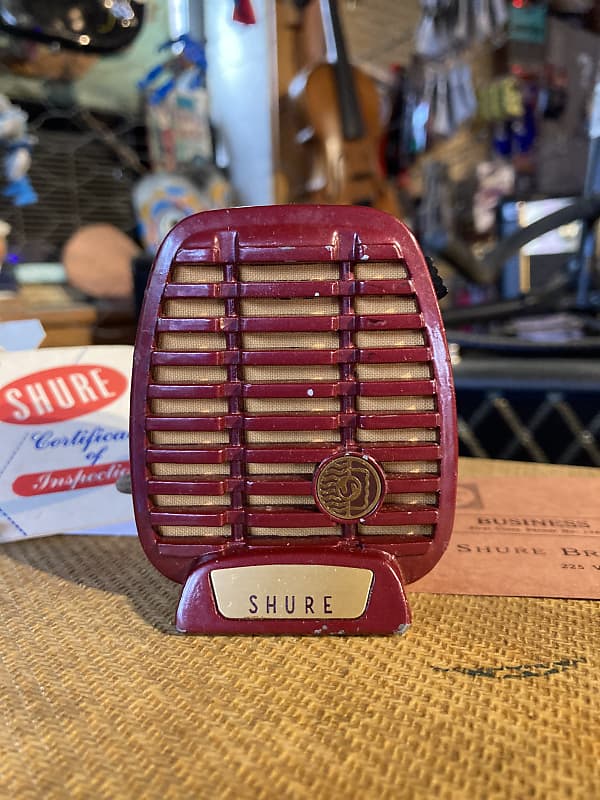 Shure Vintage Model 710S Crystal Microphone w/ box and tags | Reverb