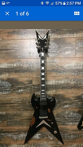 Dean USA Custom Shop Split Tail RELIC 2010 Black Relic | Reverb