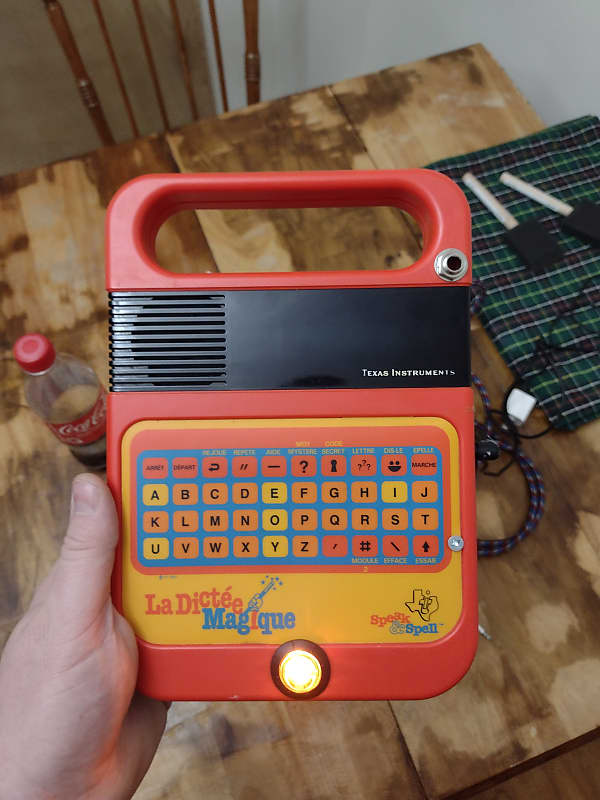 Texas Instruments Speak and spell 1980 - Red | Reverb