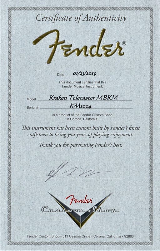 Fender Custom Shop Master Built Kraken Tele & Kraken '64 | Reverb