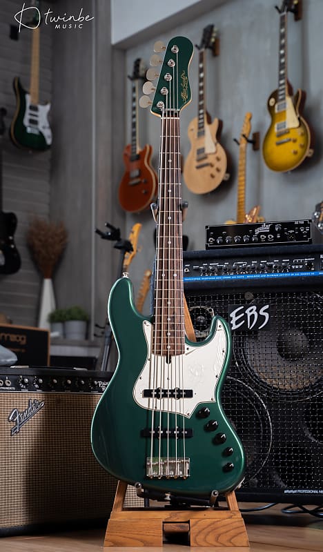Alleva Coppolo LG5 Standard Dark Sherwood Green 5 String Bass | Reverb