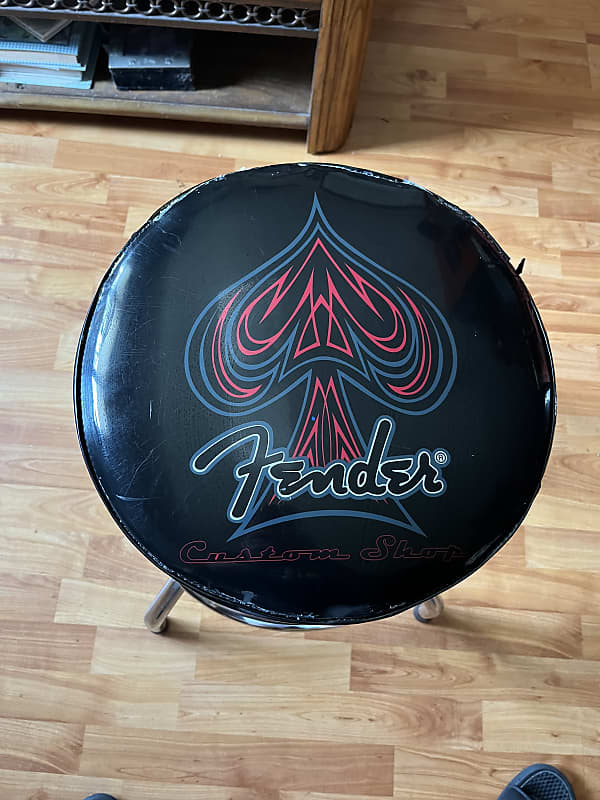 Fender 24” Stool (Custom Shop Spade Logo) - Black | Reverb