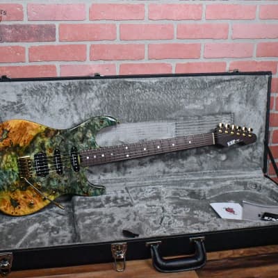 ESP S20-02 Snapper CTM Spot Model One of a Kind Buckeye Burl | Reverb