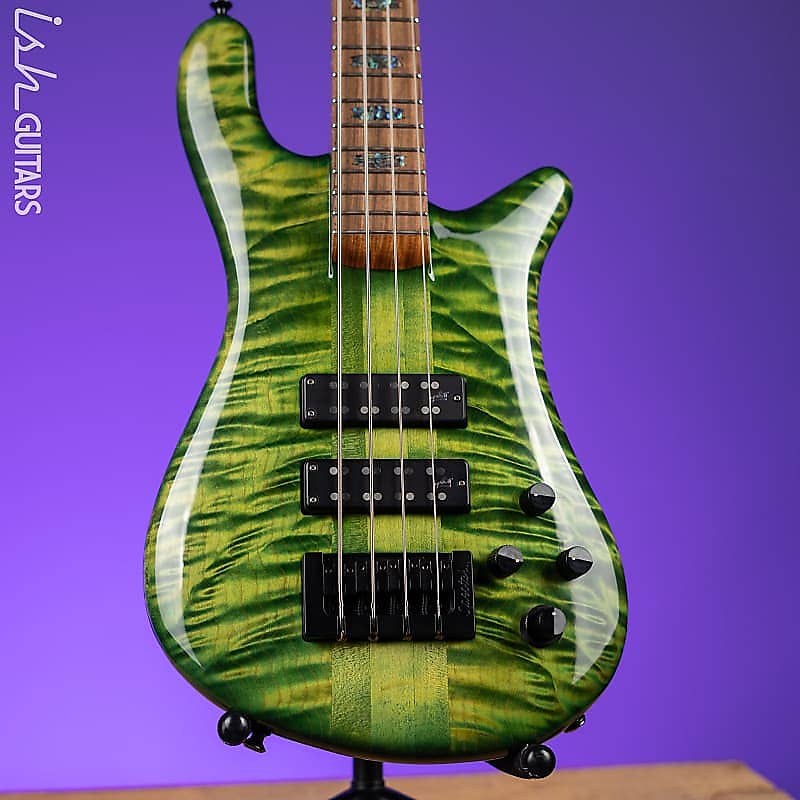 2017 Spector USA NS-4 Custom Algae Green Helium Redwood | Reverb