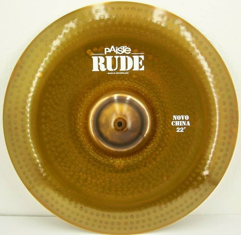 Paiste RUDE 22" Novo China Cymbal/New With Warranty/Model # | Reverb