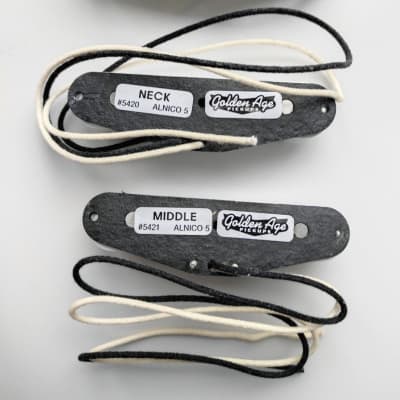 StewMac Golden Age Stratocaster pickup set - 2020's - White | Reverb