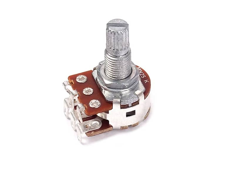 POTENTIOMETER MN25K 25K DUAL 6 PIN BLEND BALANCE WITH CENTER | Reverb