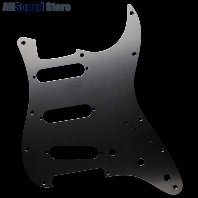 BLACK ANODIZED ALUMINUM Pickguard for Fender® SSS | Reverb