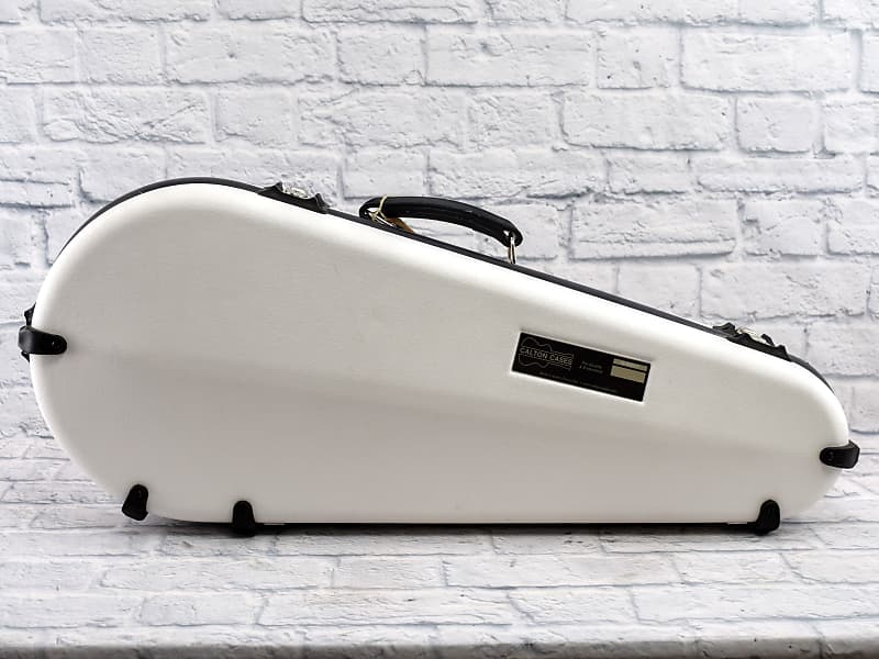 Calton Mandolin Case - White/Red | Reverb