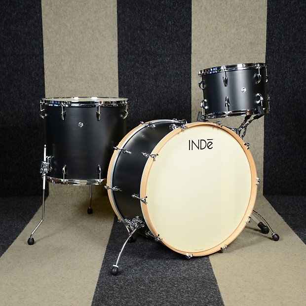 INDe Drum Lab 13/18/24 Drum Kit Flat Black USED | Reverb
