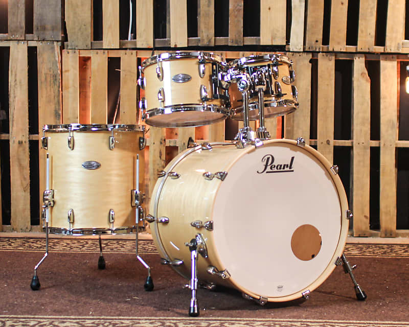 Pearl Professional Maple Natural Maple Lacquer Drum Set - | Reverb