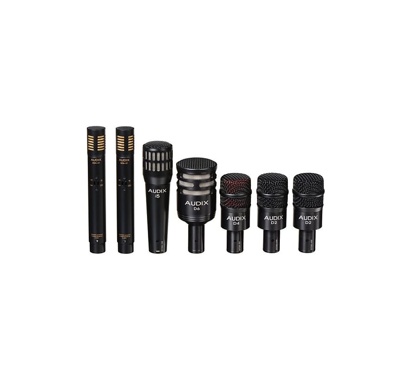 Audix DP7 7-Piece Drum Microphone Package - D2, D4, i5, D6 | Reverb
