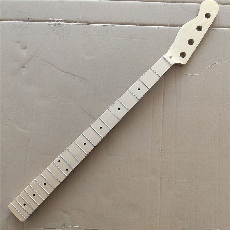 Unfinished Left Handed Jazz Bass Style Maple Neck | Reverb