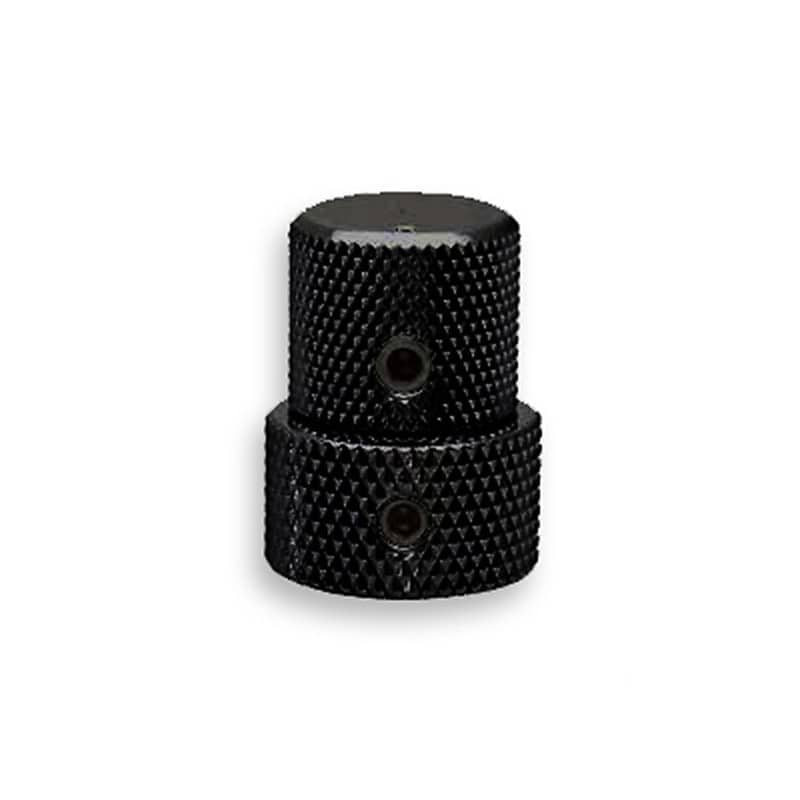 Gotoh Stacked Pot Knob Black | Reverb