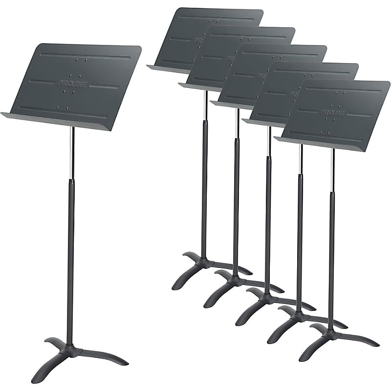 Proline 6-Pack Professional Orchestral Music Stand Black | Reverb