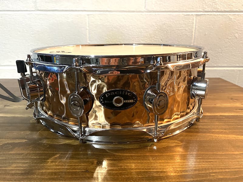 PDP (Pacific) Hammered Copper Snare Drum, 5” x 14” | Reverb