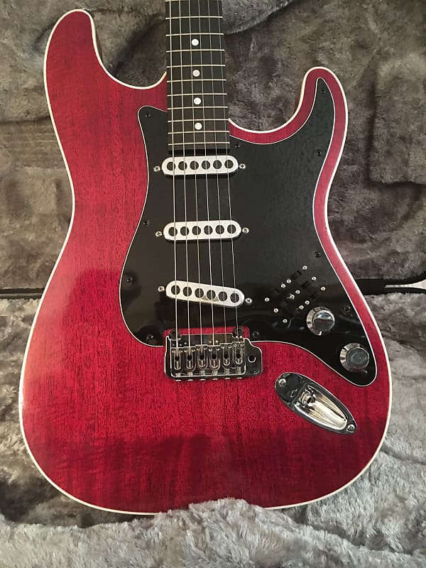 Custom "Red Special" Strat 2020 transparent red | Reverb