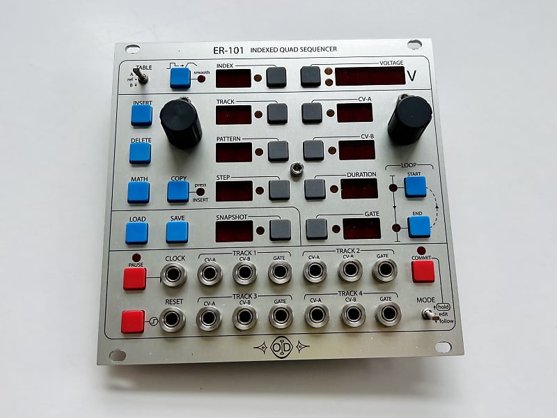 Orthogonal Devices ER-101 Indexed Quad Sequencer - Silver | Reverb