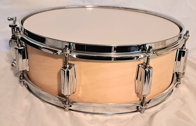 MAPLE SNARE DRUM 14" RAW MAPLE - FINISH TO MATCH KIT - | Reverb