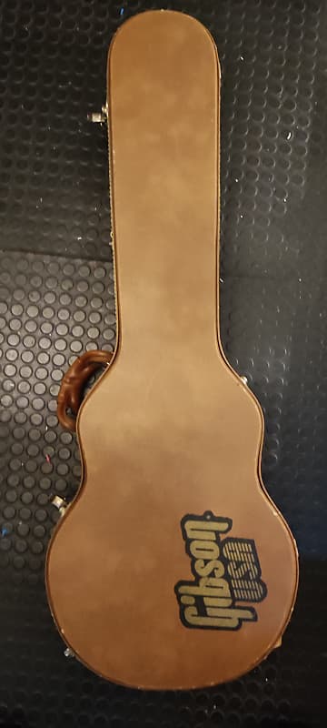 Gibson Les Paul 90's brown pink flight case 90 | Reverb