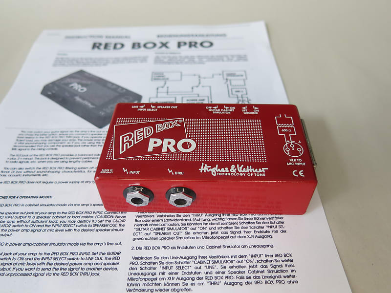 Hughes & Kettner Red Box Pro 90's - Red | Reverb
