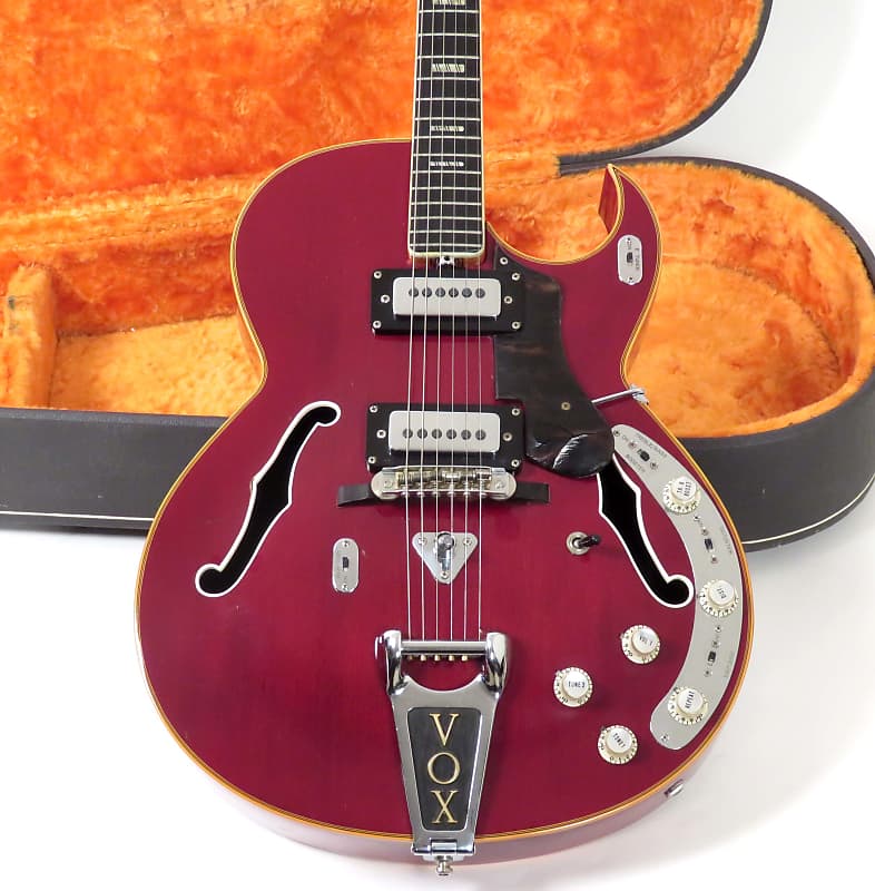 1960s Vox Grand Prix V286 - Cherry Finish - Original Case - | Reverb