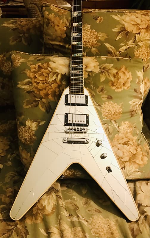 Washburn Flying V Mirror Paul Stanley Kiss Electric Guitar | Reverb