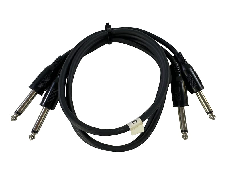 Gem Sound 3ft Stereo Audio Interconnect Audio Cable Dual 1/4" | Reverb
