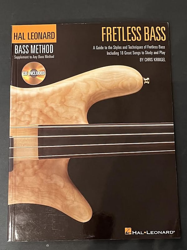Bass Method Fretless Bass Tab Book W/CD | Reverb