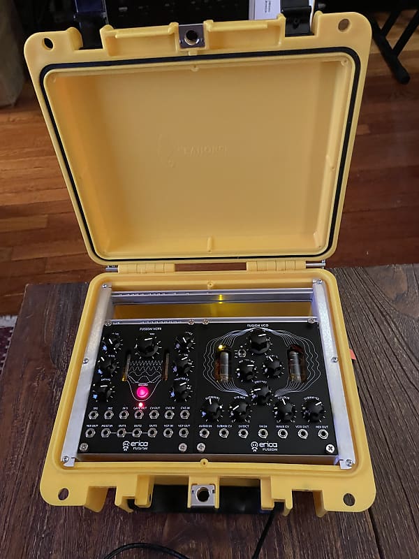 Synthrotek Eurorack Case "Power Lunch" - 4U / 44HP (Yellow) | Reverb