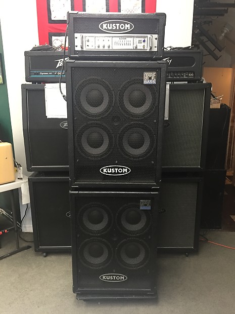 Kustom Groove 1200 Amp & 2 Groove 410H Speaker Cabinets - | Reverb