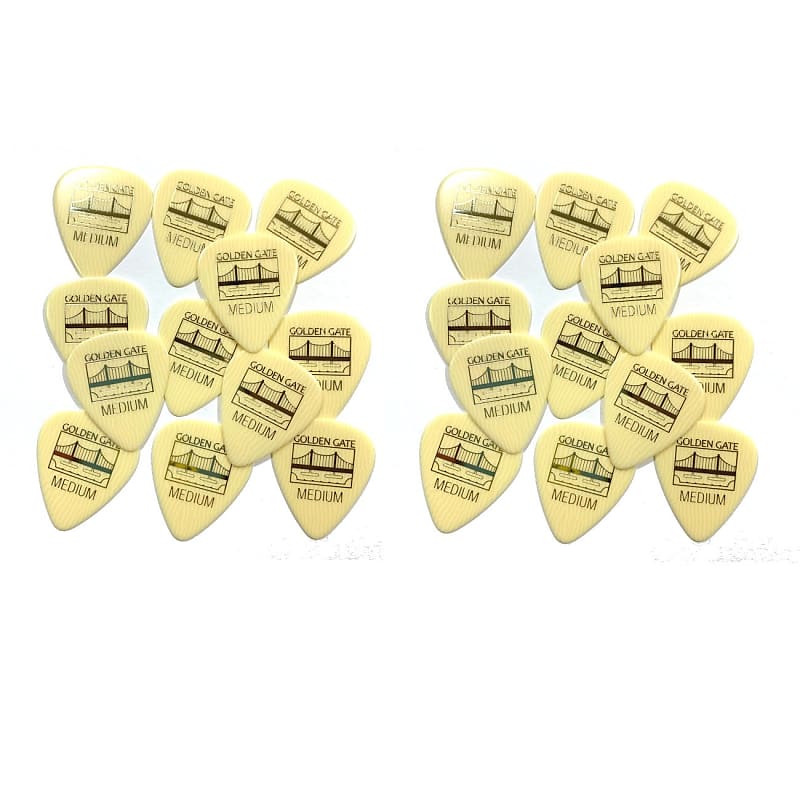 Golden Gate Guitar Picks Ivoroid .75mm Heavy 24 pack | Reverb