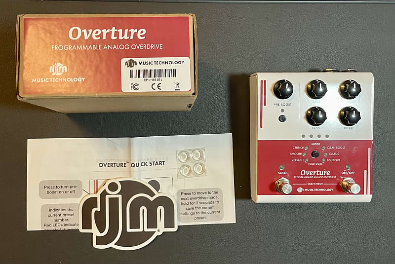 RJM Overture Programmable Analog Overdrive 2020s | Reverb