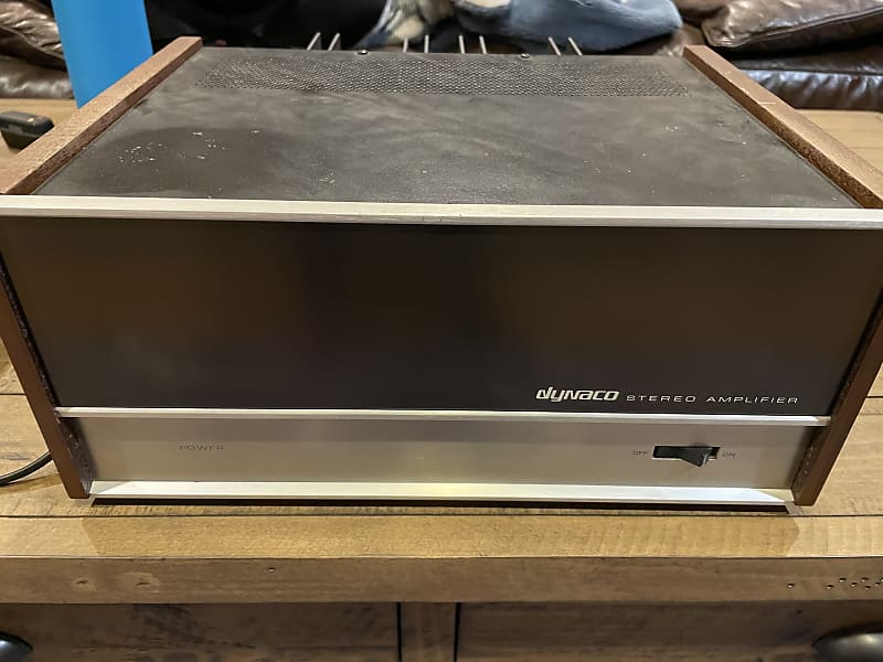Dynaco stereo amplifier st-150 1980s - Silver with wood frame | Reverb