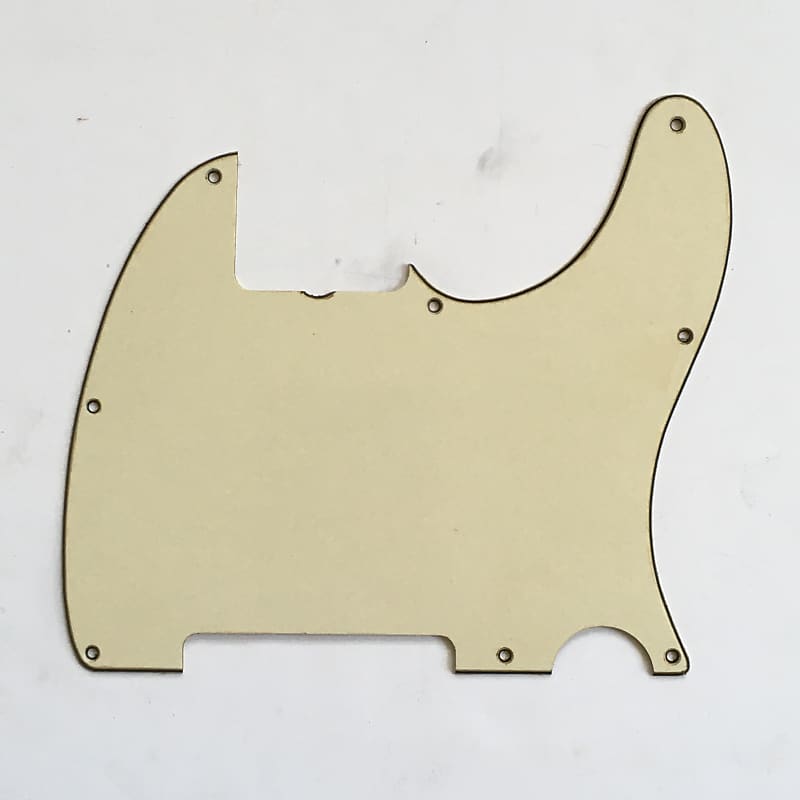 Esquire 3 Ply Tele Vintage 60s Reissue Cream Fender Pickguard | Reverb